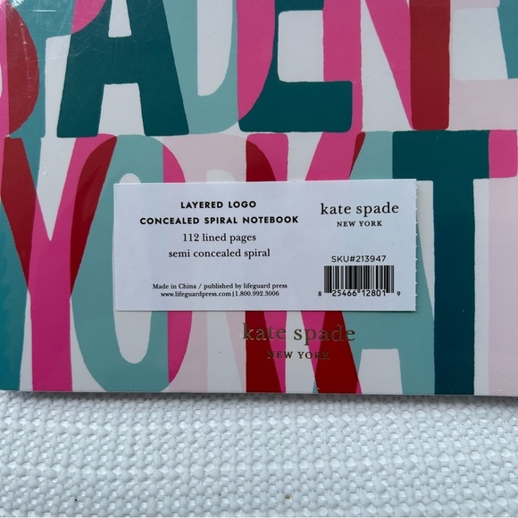 kate spade | Office | Kate Spade Small Concealed Spiral Notebook 825 X ...